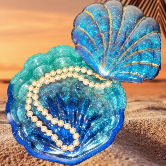 Handmade | Jewelry | Sea Shell Handmade Jewelry Box With Genuine ...